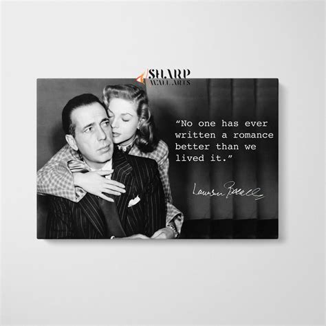 Lauren Bacall And Humphrey Bogart Canvas Wall Art Print Lauren Bacall