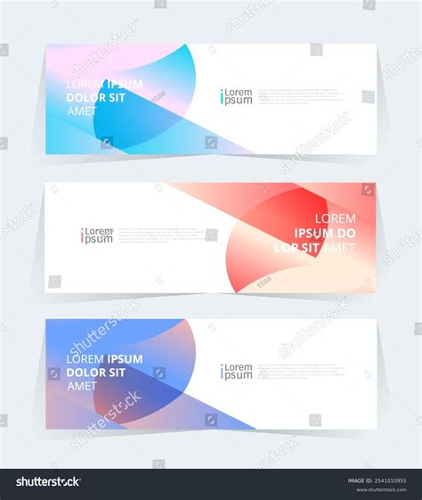 Geometric Banner Design Vector Presentation Template Stock Vector Royalty Free 2541010955