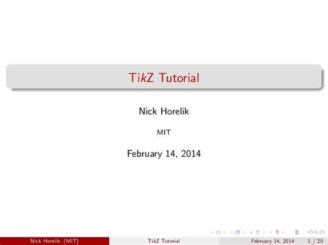 Pdf Tikz Tutorial Massachusetts Institute Of Technologynick Horelik