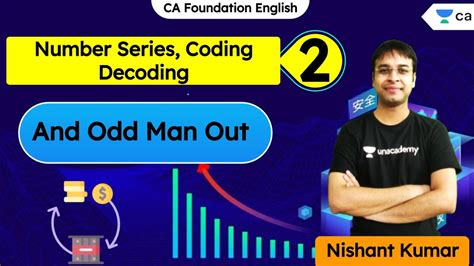 l2 number series coding decoding odd man out ca foundation english nishant kumar youtube