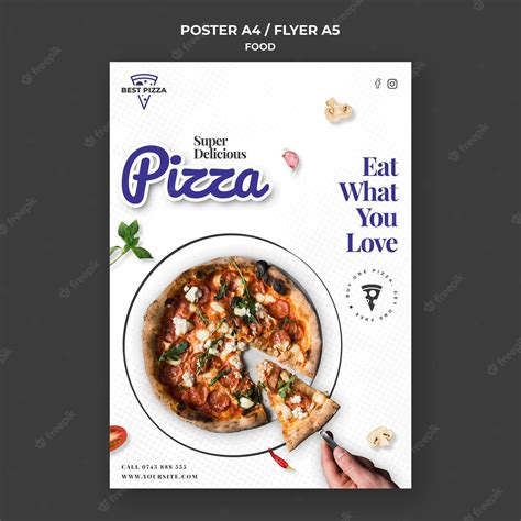 피자 포스터 템플릿 무료 Psd 파일