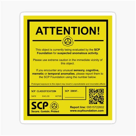 Scp Merch And Ts For Sale Redbubble