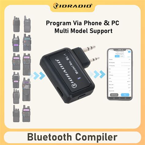 TIDRADIO Wireless Programmer Bluetooth Connection Is Suitable For All Kinds Of Baofeng