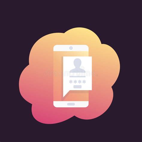 Login Authentication Vector Illustration Stock Vector Illustration