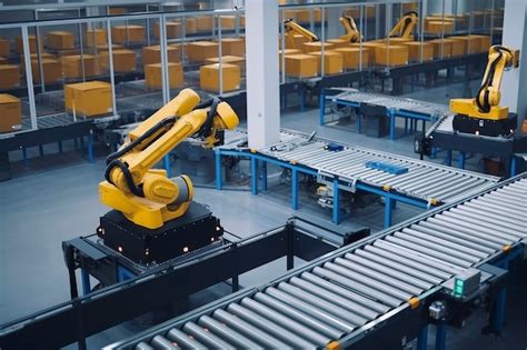 Caixas De Armazém De Logística Inteligentes Modernas Em Correias