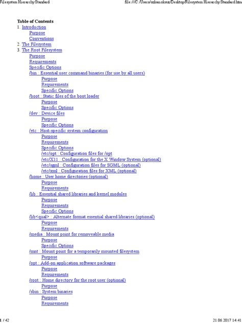 Filesystem Hierarchy Standard Pdf File System Computer File