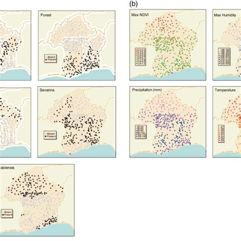 The Spatial Distributions Of The Explanatory Variables At Each Lf Download Scientific Diagram