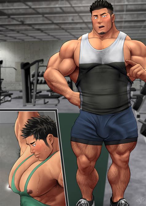 Rule 34 Abs Bara Biceps Bulge Censored Penis Comic Gay Kumagorow Male