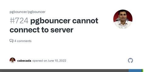 Pgbouncer Cannot Connect To Server · Issue 724 · Pgbouncerpgbouncer