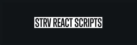 GitHub Strvcom Strv React Scripts Production Ready React Framework For Single Page Applications
