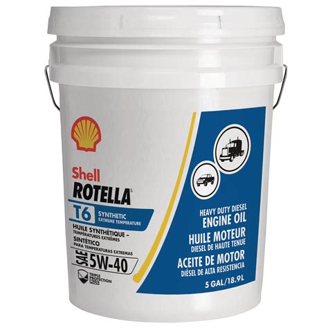 Rotella T6 5w40 Diesel Engine Oil 189l Walmartca