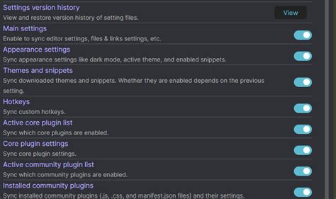 syncing settings doesn t work at all resolved help obsidian forum