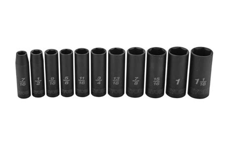 Ryobi 11 Pc 1 2 Drive Sae Deep Impact Socket Set Direct Tools Canada