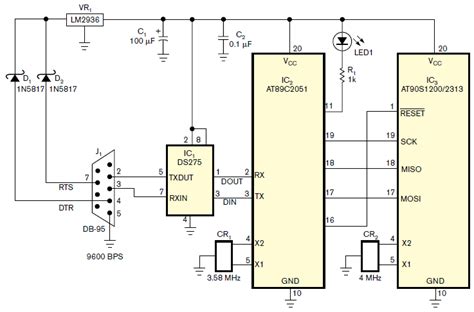 Mcu Programmer Taps Power From Pcs Serial Port Edn Asia