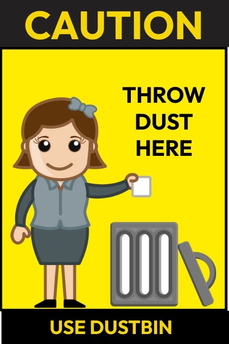 Caution Sign Template Postermywall