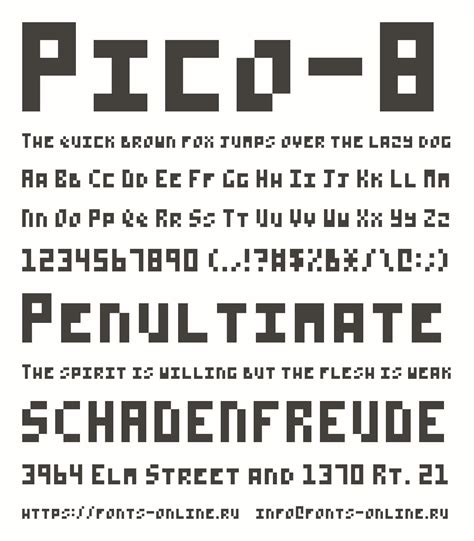 Pico 8 Font Pico 8 Font