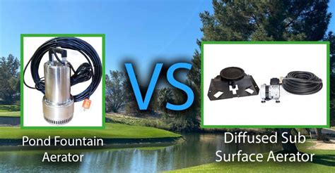 Pond Fountain Aerator Vs Sub Surface Diffused Aerator Fountains 2 Go