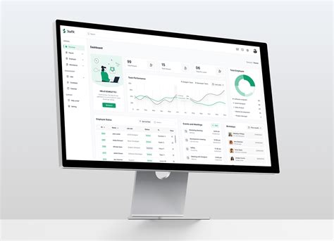 Hrms Dashboard Design In Mockup 4 Images Behance