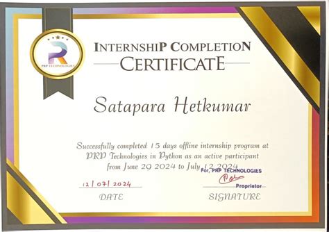 hetkumar satapara on linkedin excited to share that i ve earned a