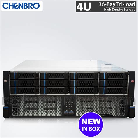 Chenbro Rm43736 4u 36 Bay Tri Load High Density Storage Server Chassis