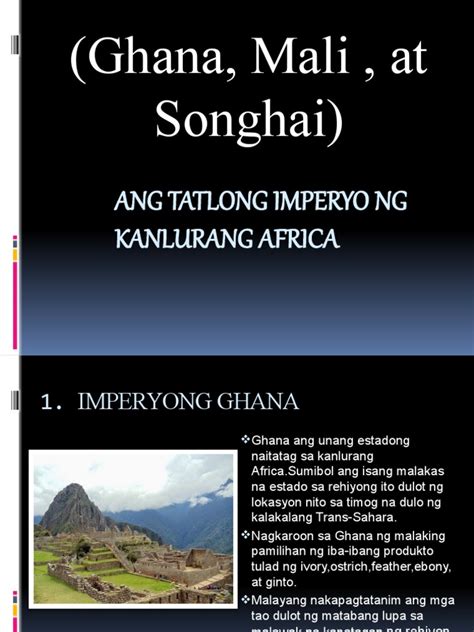 Ang Tatlong Imperyo Ng Kanlurang Africa Pdf
