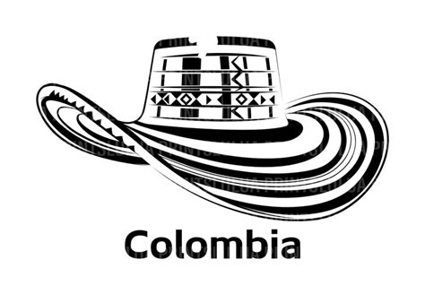Colombian Hat Sombrero Colombiano Png Etsy