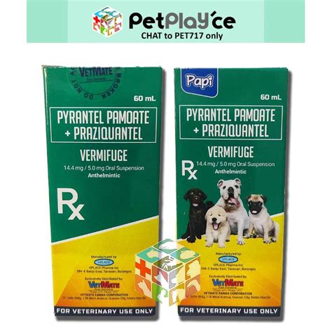 Papi Vermifuge With Sticker Suspension Dewormer Deworm Wormer 60ml
