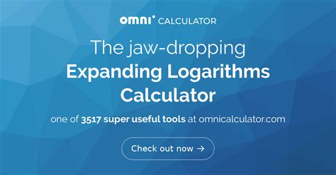 Expanding Logarithms Calculator