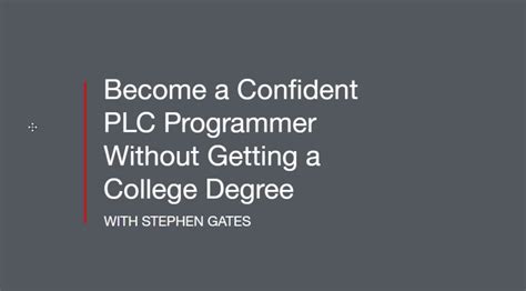 Stephen Gates On Linkedin Industrialautomation Myplctraining Confidentplcprogrammer…