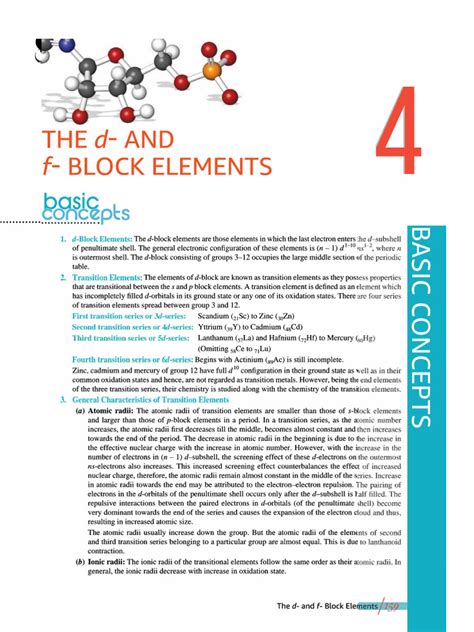 D And F Block Pdf