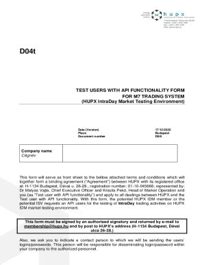 Fillable Online TEST USERS WITH API FUNCTIONALITY FORM FOR M7 Fax Email Print PdfFiller