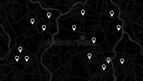 Urban Map For Travel Multiple Destinations With Location System
