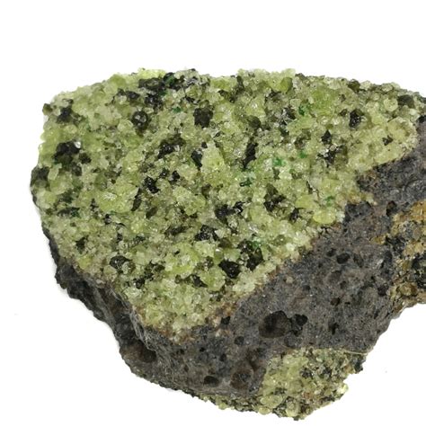 Peridot On Matrix Mineral