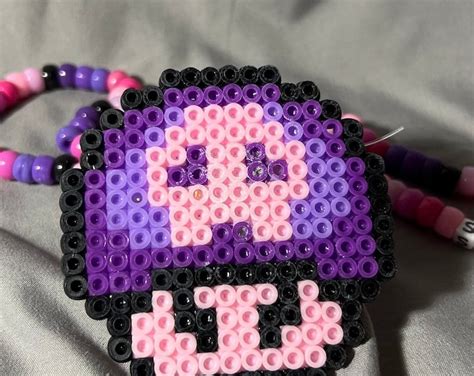 Flower Kandi Pacifier Leash Rave Pacifier Kandi Choker Rainbow Choker Pride Choker Adult