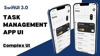 SwiftUI Task Management App UI Complex UI MVV Doovi