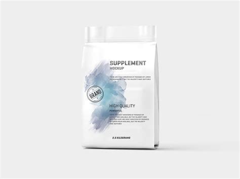 Free Protein Pack And Jar Supplements Mockup Psd