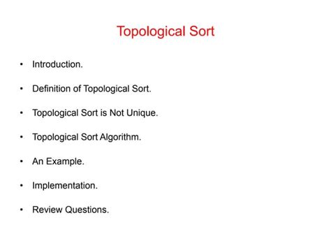 Unit24topologicalsort 2ppt