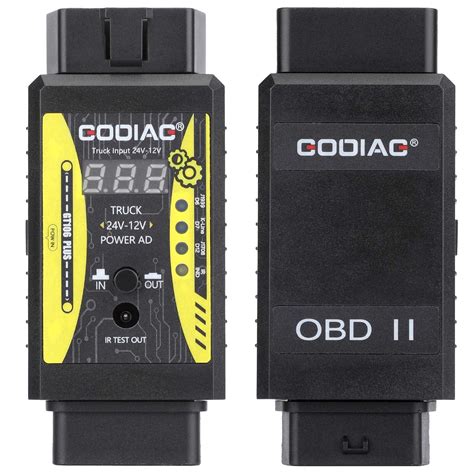GODIAG GT106 PLUS 24V to 12V Heavy Duty Truck Adapter Fuel Injector ...