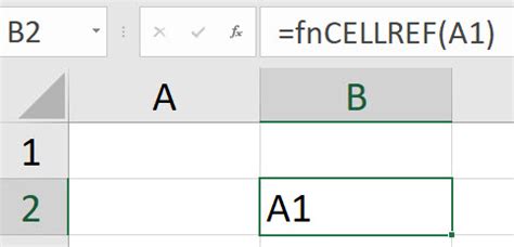 A Cell Reference Custom Function A Accounting