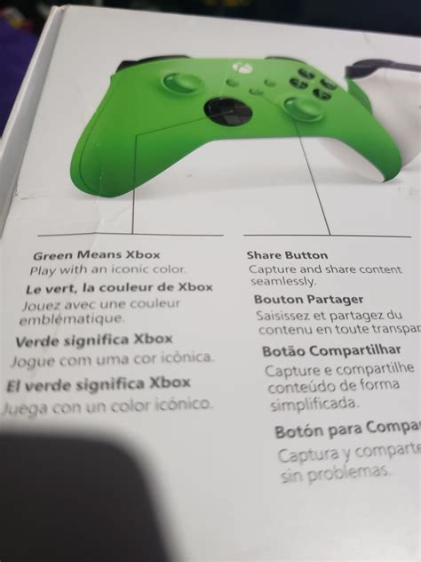 Velocity Green Controller Box Replaces The Dpad Text With Green Means
