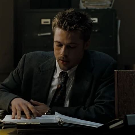 Det David Mills Se7en Brad Pitt Detective Mills Se7en Actors