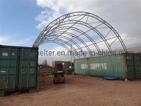 12m Pvc Fabric Canopy Storage Shelters Container Dome Canopy Tent