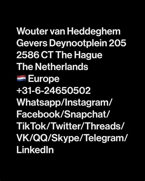 Wouter Van Heddeghem On Linkedin Wouter Van Heddeghem Gevers Deynootplein 205 2586 Ct The Hague