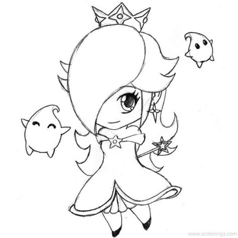 Rosalina Coloring Pages From Mario Bros Xcolorings Com