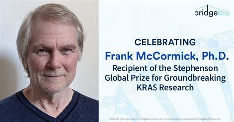 We Are Thrilled To Celebrate Frank Mccormick Ph D Member Of Our Board Of Directors Who Has