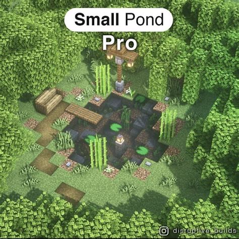 Small Pond Easy Pt 2 Minecraft Minecraft Garden Minecraft Designs