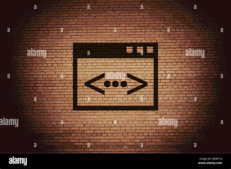 Code Icon Symbol Flat Modern Web Design With Long Shadow And Space For Your Text Vector Stock