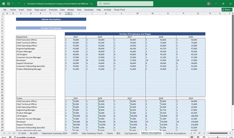 Simulation Software Development Company Financial Model Efinancialmodels