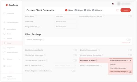 manage anydesk alias