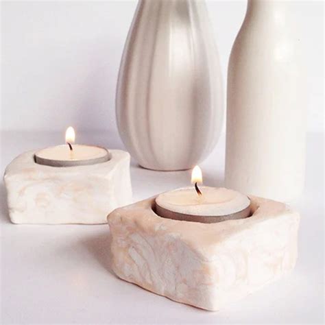 Diy Clay Tea Light Holder Ideas — Gathering Beauty